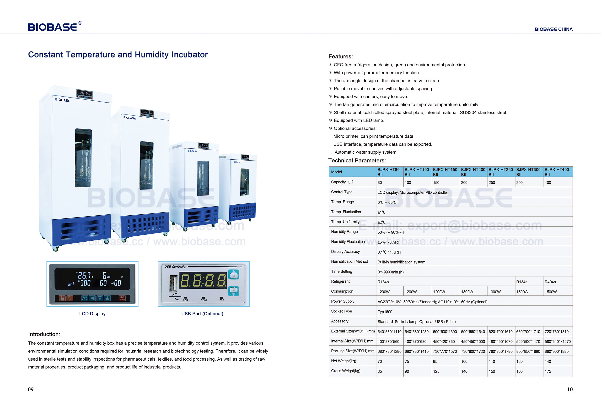 Constant Temperature and Humidity Incubator BJPX-HTBII Series - Buy BIOBASE